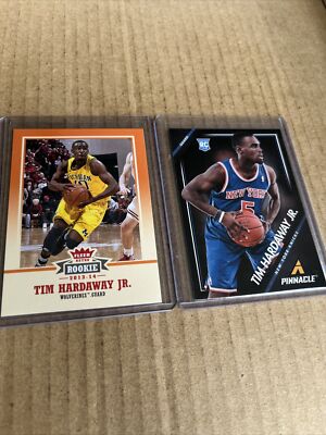 TIM HARDAWAY JR RC 2013 Pinnacle #43 & Fleer Retro #46 Knicks Cards (c1 ...