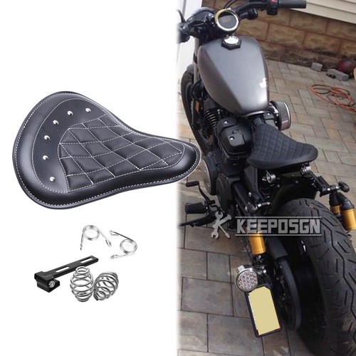 Retro Bobber Chopper Solo Seat 3" Springs For Yamaha 250 650 950 1100 ...