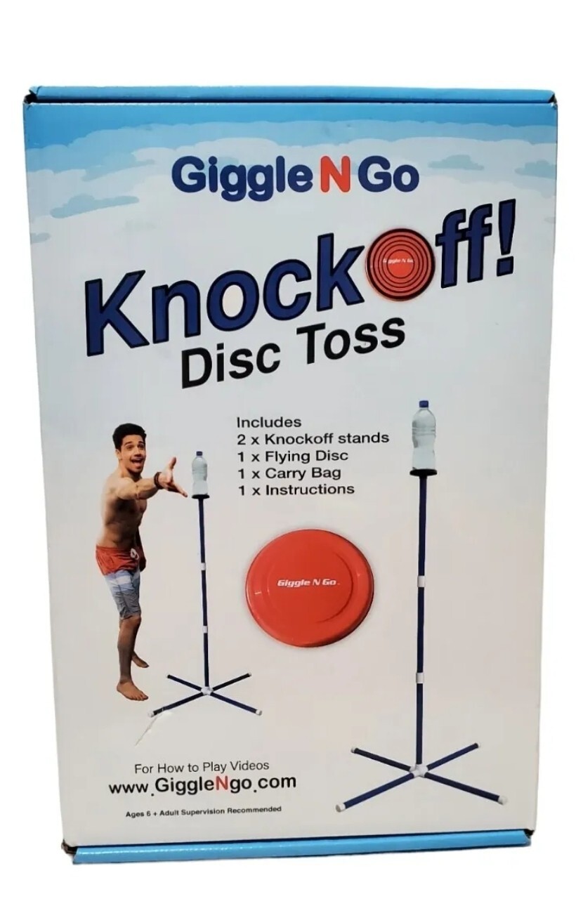 GIGGLE N GO Knock Off Toss Outdoor Games - Yard Games for Kids and ...