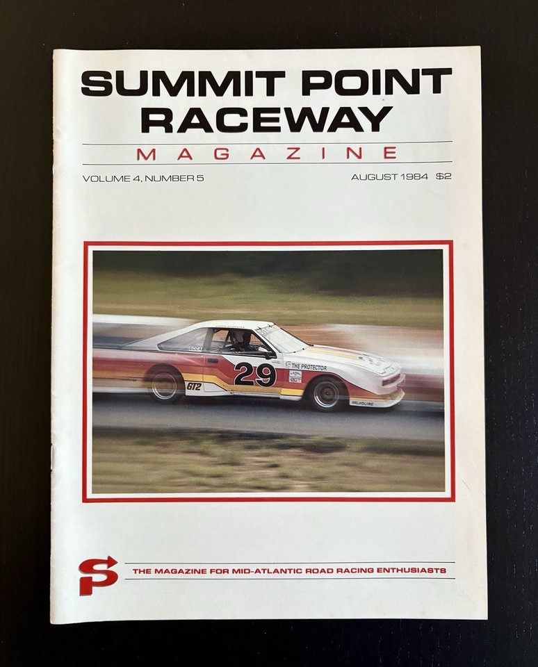 Vintage Summit Point Raceway Magazines/Race Programs 1984 SCCA Racing ...