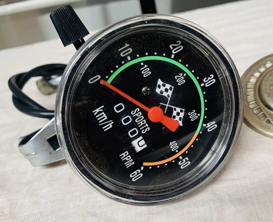 Vintage NOS Dragster Bicycle Speedometer Bike Speedo Cycle RPM KPH ...
