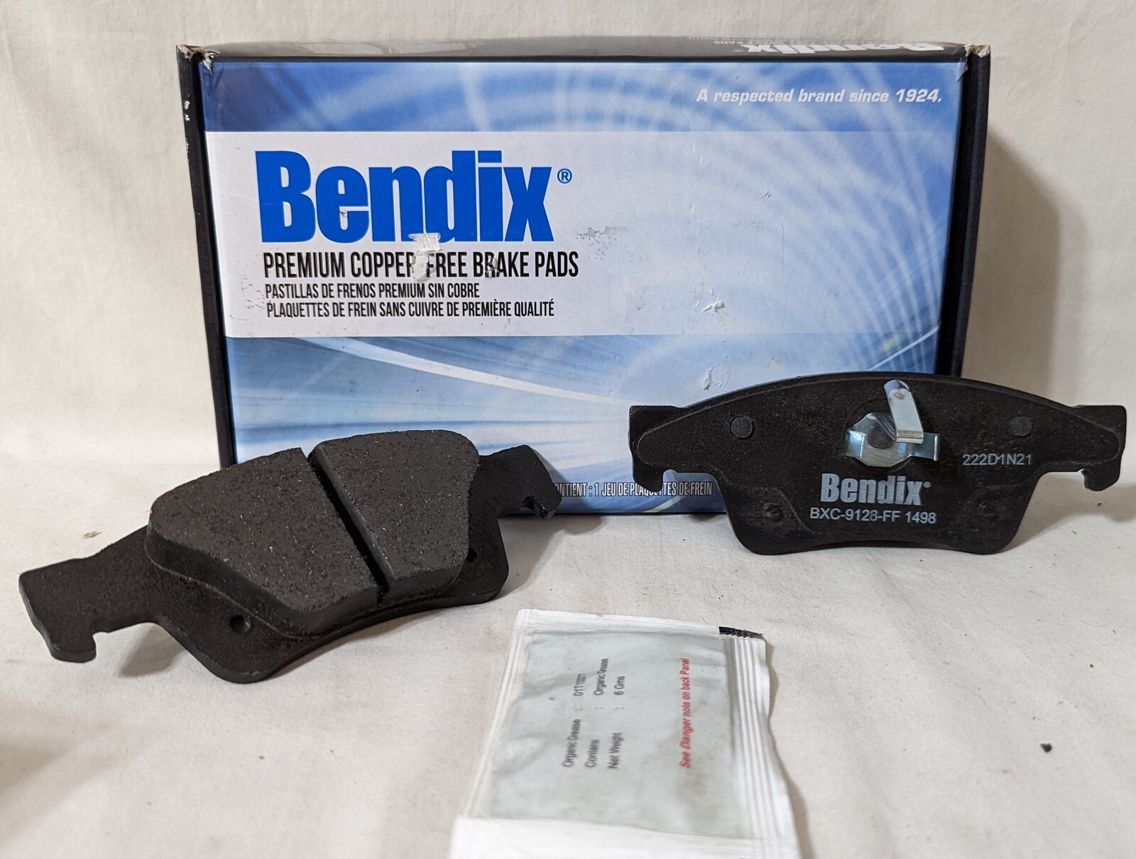 2 Pads Disc Brake Pads Premium Copper Free Ceramic BPR Disc Brake Pad ...