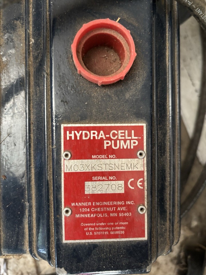 WANNER Engineering Hydra-Cell Diaphragm Pump with Baldor Motor Model ...