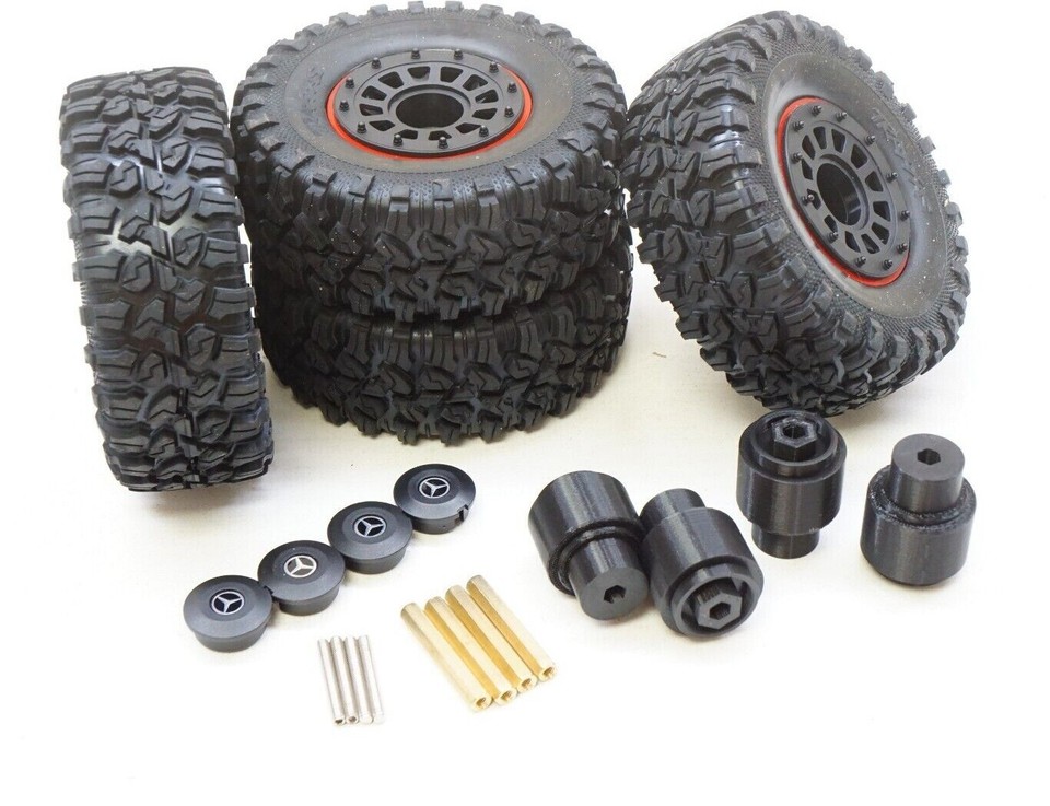 Dually Conversion Kit For Traxxas TRX-6 Mercedes G63 AMG 6x6 - 10 Wheel ...