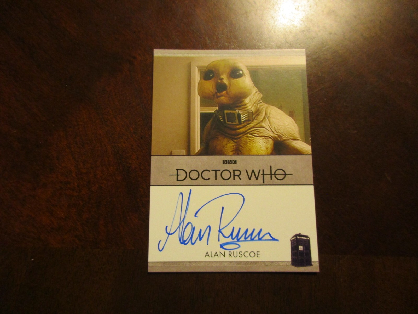 Doctor Who Series 1-4: Alan Ruscoe as Slitheen Bordered Autograph Dr ...