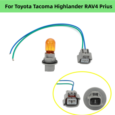 1 Set Headlight Turn Signal Corner Light Socket For Toyota Tacoma ...