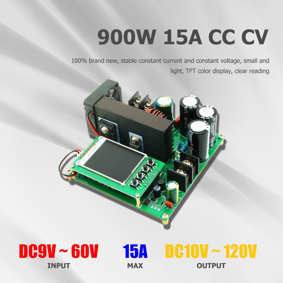 900W 15A Step Up Module 8-60V To 10-120V DC-DC Step Up Converter ...