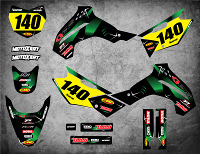 Custom Graphics Full Kit to Fit Kawasaki KLX 140 2008 - 2019 BARBED ...