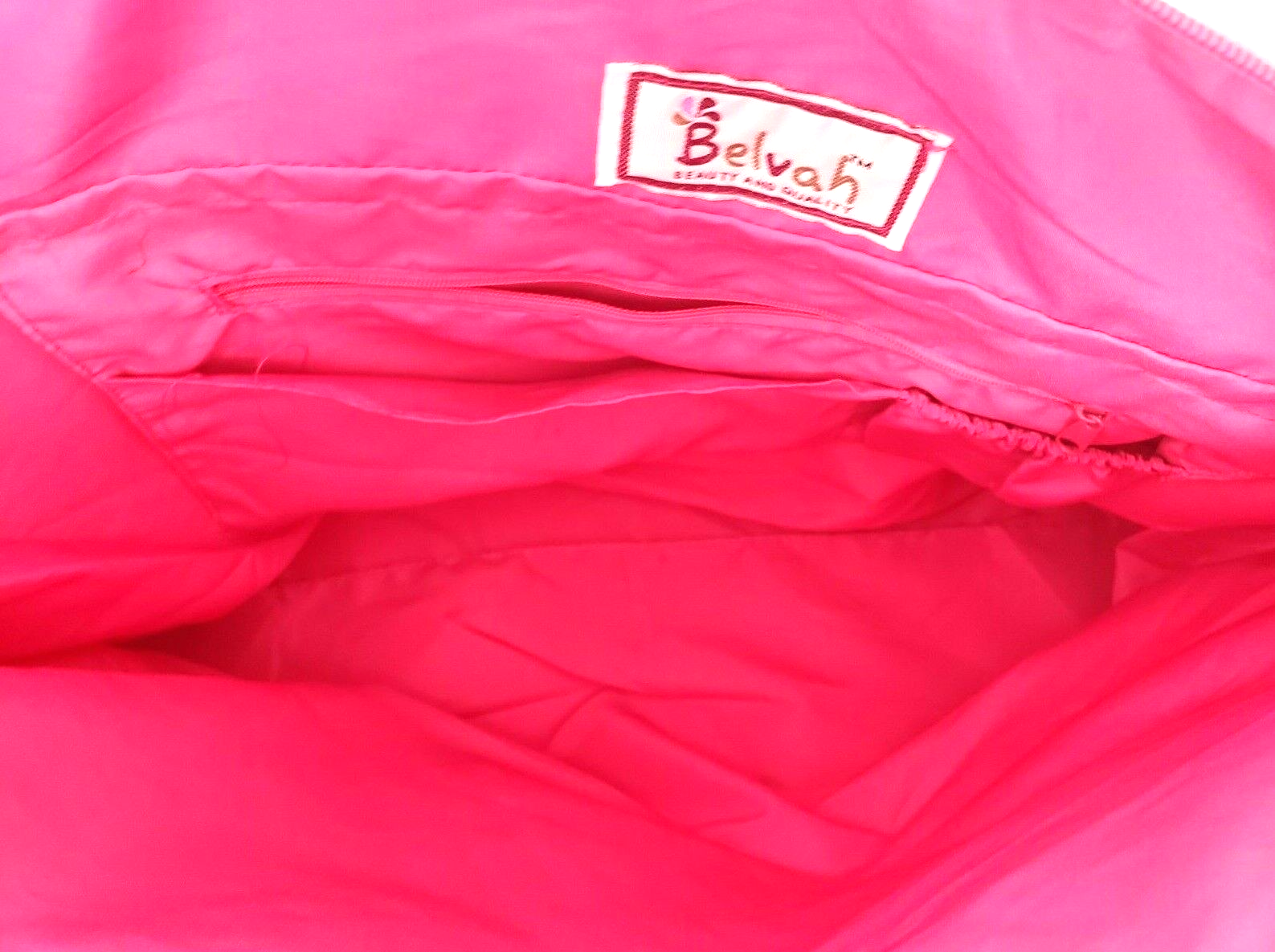 Belvah Large Polka Dot Print Tote Weekender Bag Pink Bow | eBay