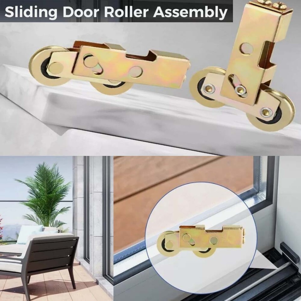 2 Pack Sliding Patio Door Rollers 1-1/4 Inch Sliding Door Tandem Roller ...