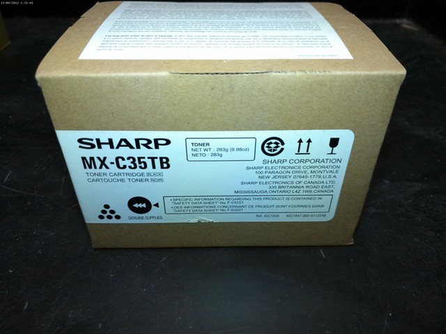 SHARP MX-C35TB BLACK TONER CARTRIDGE for sale online | eBay