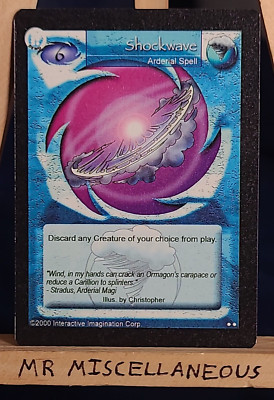 Magi Nation Duel - Shockwave - Arderial Spell - ii Demo Deck * Thunder ...