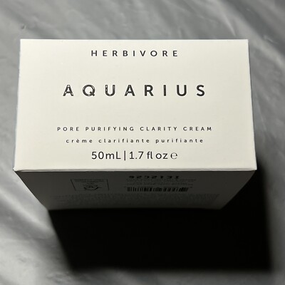 Herbivore Aquarius Pore Purifying Clarity Cream 1.7oz/50ml Made In USA ...