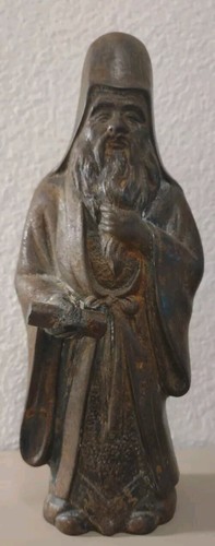 Vintage Cast Bronze Sculpture Rabbi with Rolled Torah 11" Tall | eBay