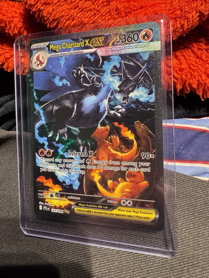 Mega Charizard X ex SIR 125/094 Phantasmal Flames Pokémon TCG Pack ...