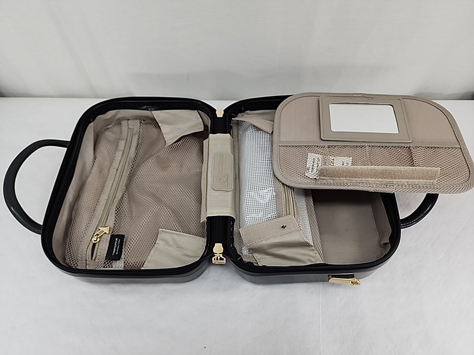 Triforce Black Hard Shell Vanity Case Makeup Travel Train Bag | eBay