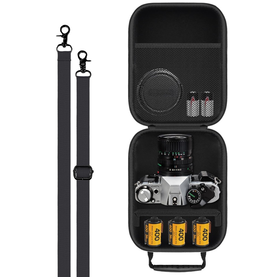 Travel Storage Case for Canon AE-1 35mm & 50mm / Rebel 2000 SLR Film ...