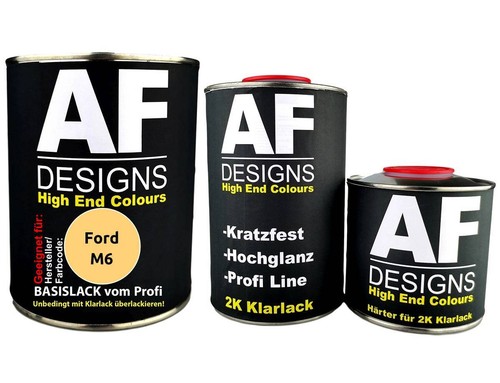 Para Ford M6 Citrino Yellow 2,5L Pintura Kit Barniz Claro Endurecedor ...
