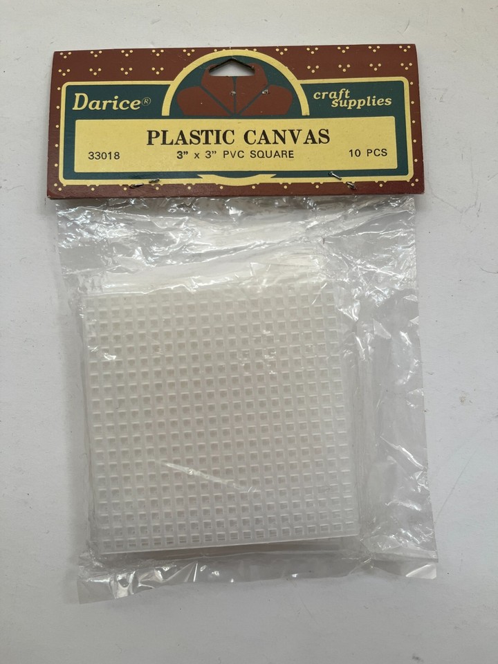 Darice Plastic Canvas Shapes Squares 3" x 3" Clear 10 PCS | eBay