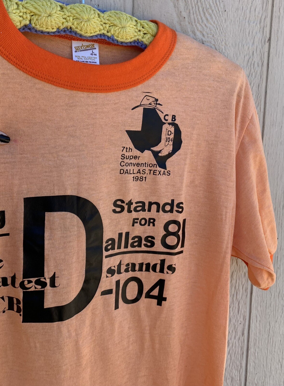 vintage CB radio t-shirt BIg D Super Convention Dallas Texas 1981 ...