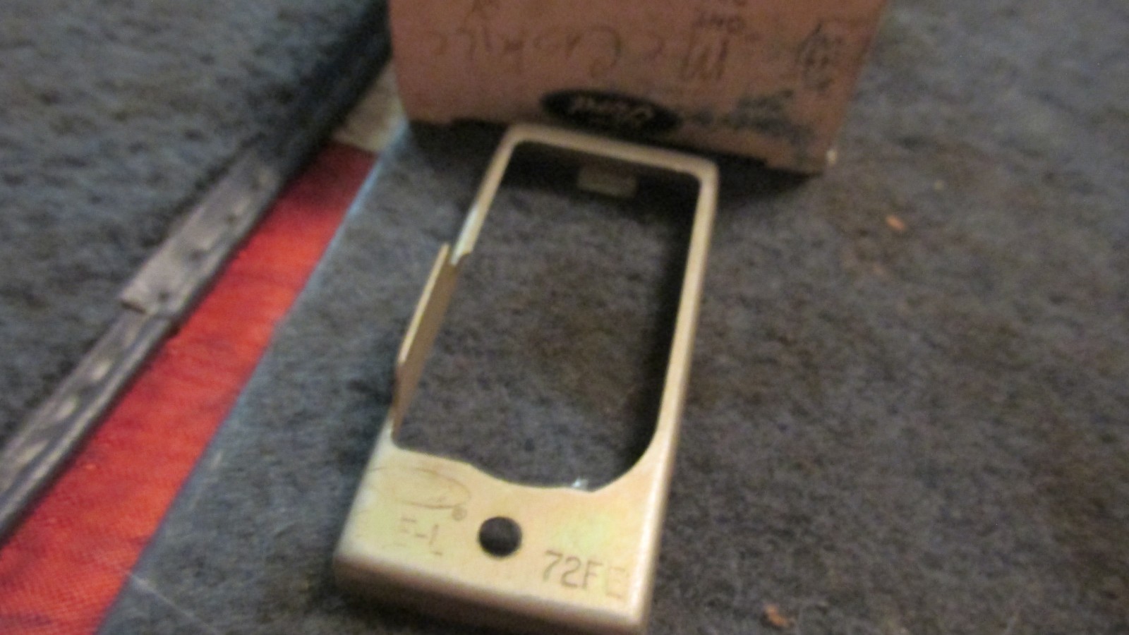 NOS 1972 - 1976 FORD RANCHERO REAR LICENSE PLATE LIGHT LAMP DOOR BEZEL ...