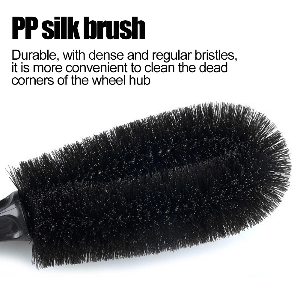 Car Wheel Wash Brush Soft Bristle Car Rim Scrubber Cleaner Duster ...
