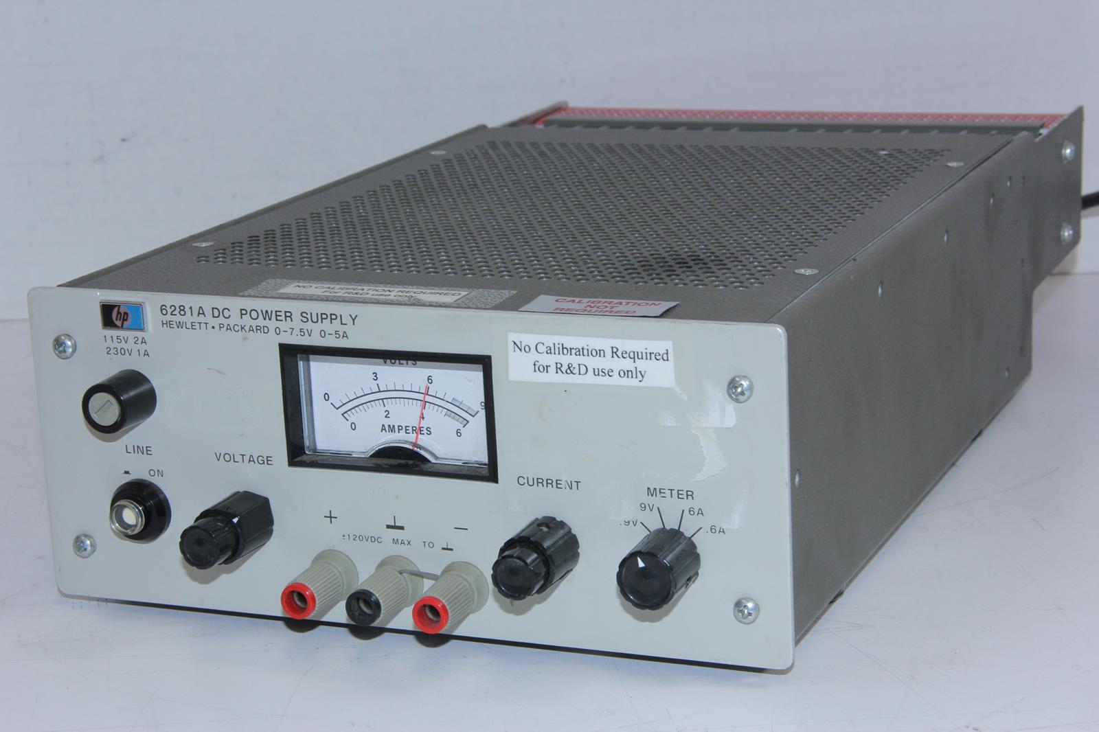 HP Agilent DC Power Supply 7.5 Volts 5 Amps 6281A 6281 for sale online ...
