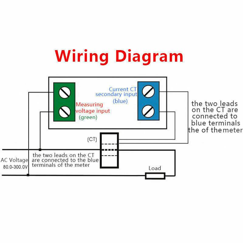6 in 1 AC Monitor D69-2058 AC Digital Voltage and Current Frequency ...