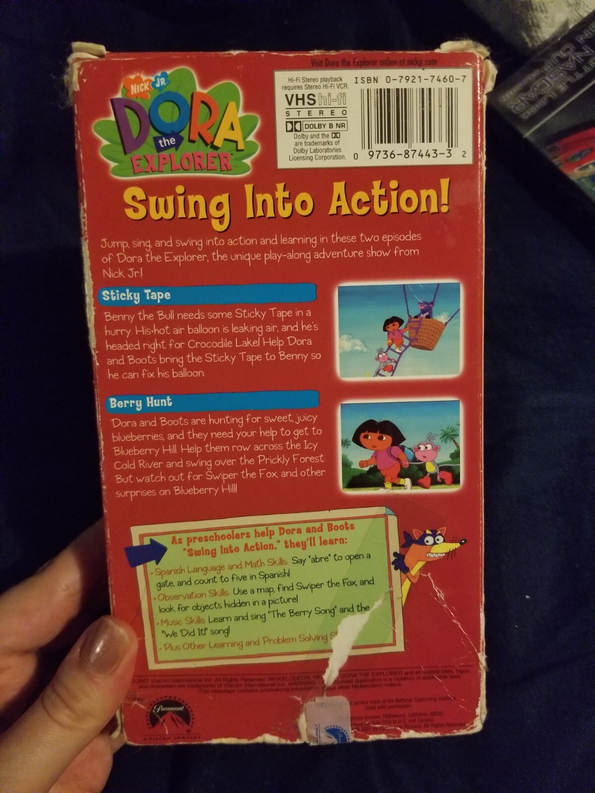Dora the Explorer - Swing Into Action VHS 2001 Nick Jr preschooler ...