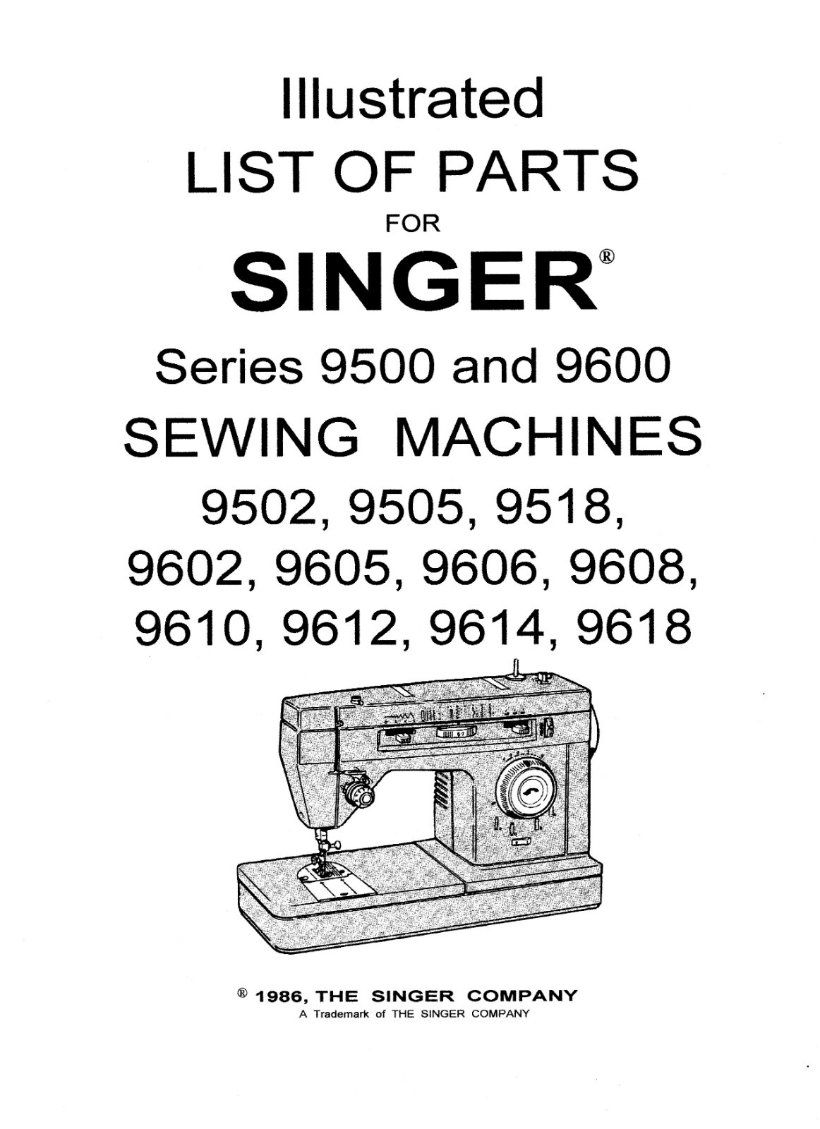 Manual Sewing Machine Parts