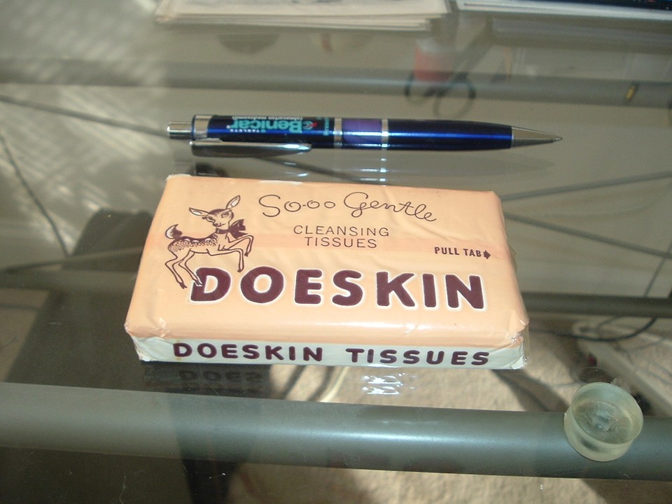 1955 Doeskin Tissues Rails and Sails Full Sealed Pack Package Unopened ...