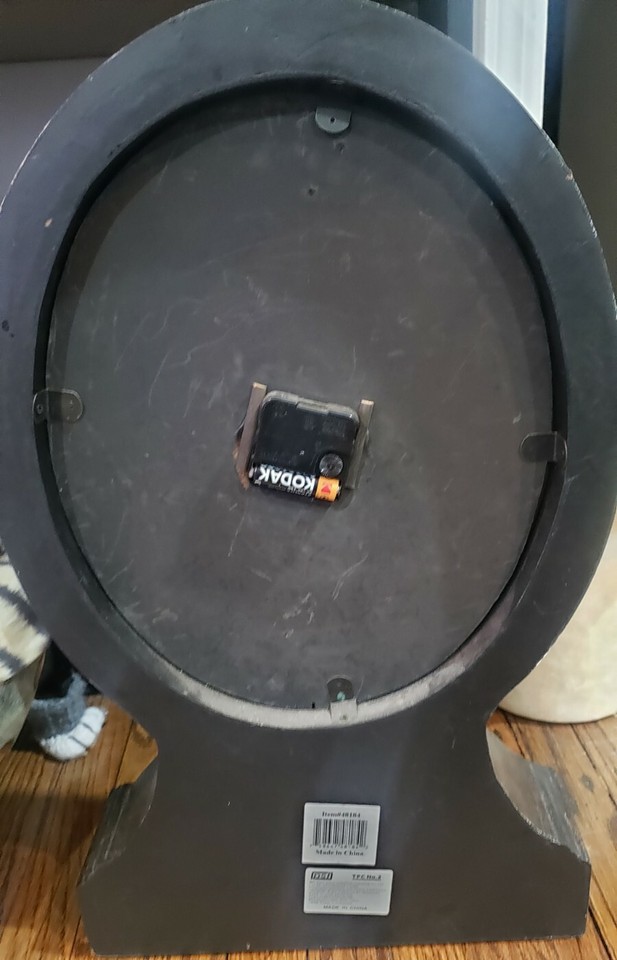 Pre-owned Pottery Barn Replica Railway Mantle Magnified Clock London ...