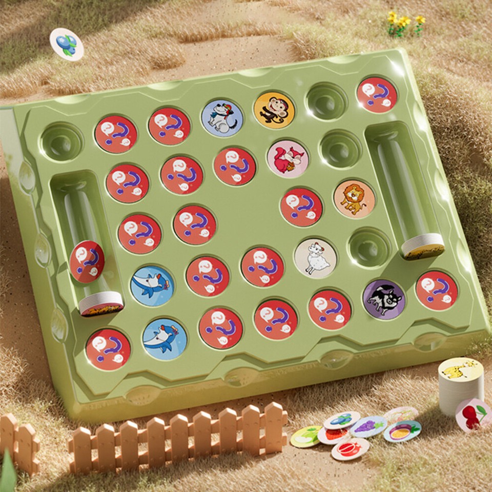 Animal Memory Game Board Flip Card Game for Activity Holiday Birthday ...