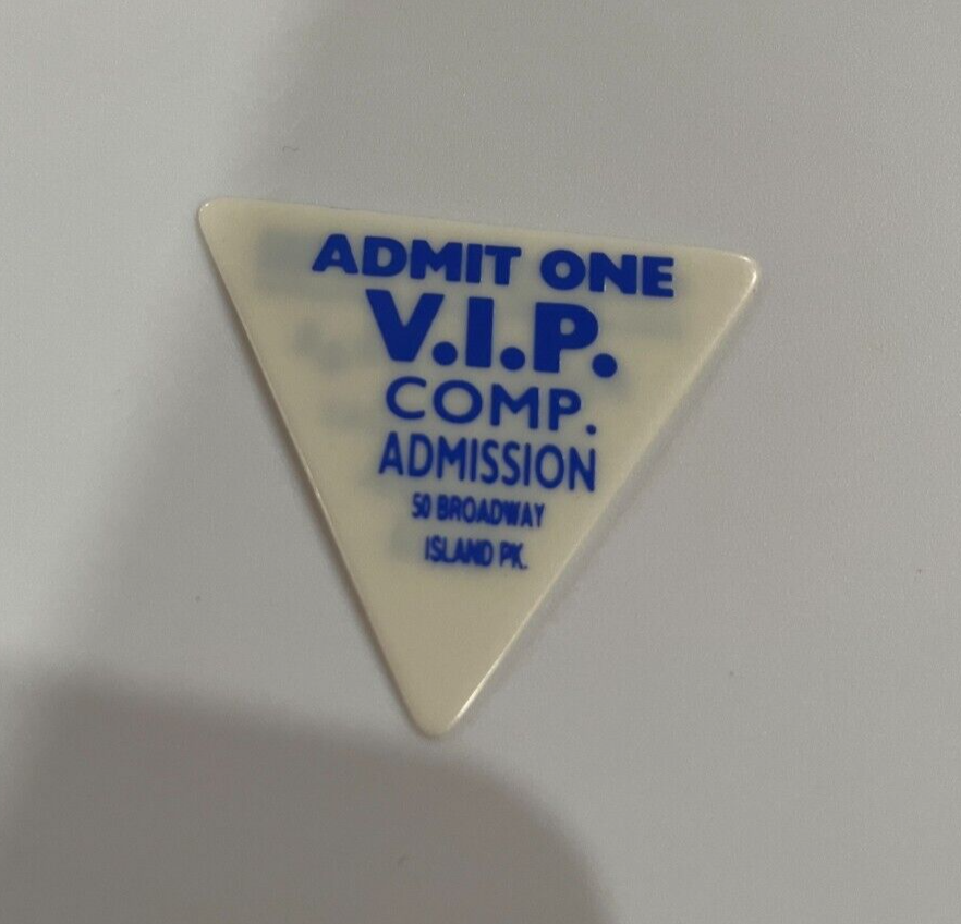 Industry Steel Rock N Rage Admit One VIP Comp Admission Guitar Pick Old ...