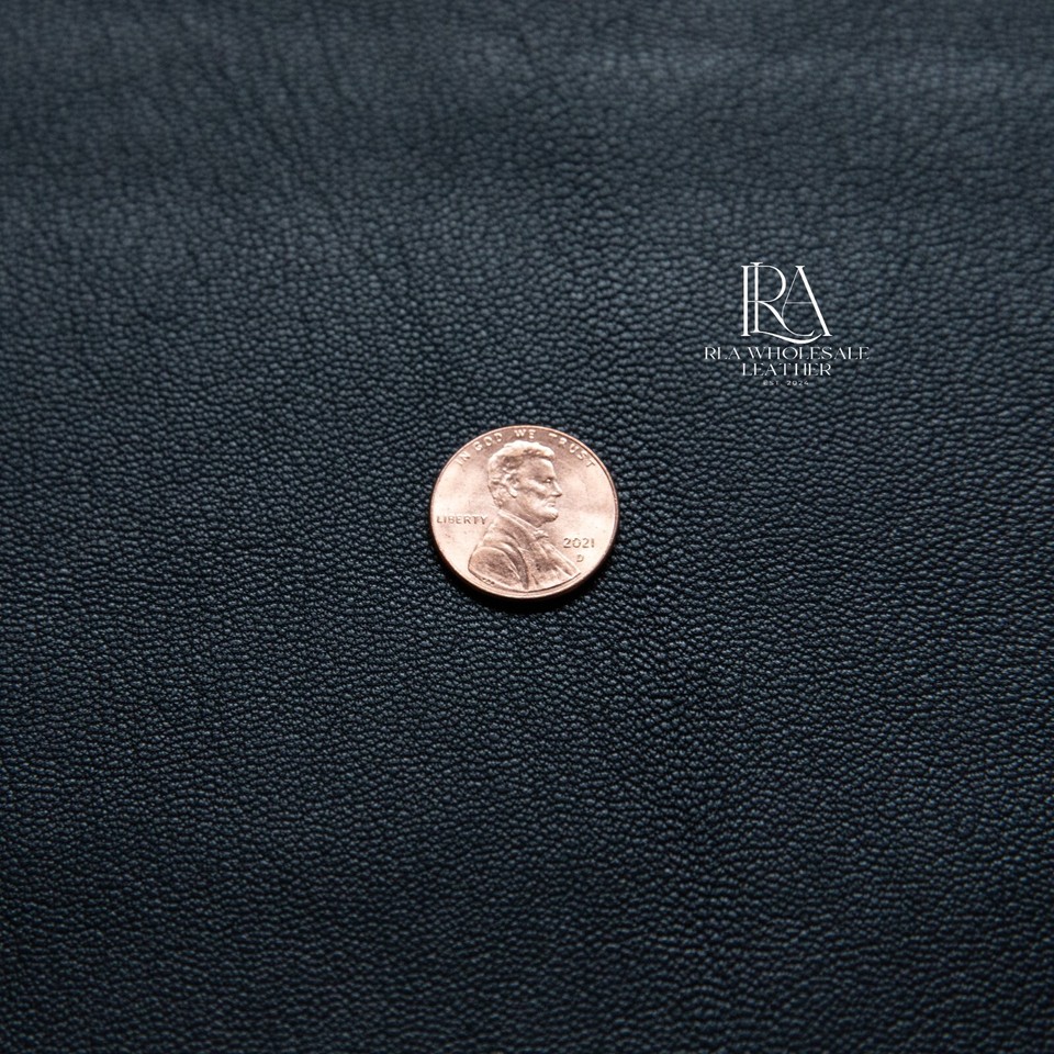 Thin 2 oz Black Grain Kid Goatskin Leather Hide Kidskin Garments Water ...