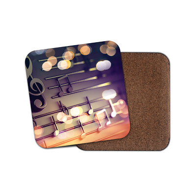 Pretty Musical Notes Coaster - Sheet Music Cool Perfect Sounds Dad Gift ...