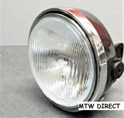 MOTORCYCLE 8 INCH ROUND HALOGEN HEADLIGHT 12V60/55W H4 | eBay
