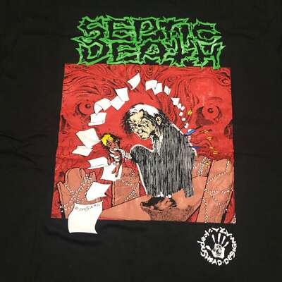 Septic Death band 90s Retro Style Unisex Black T shirt Size S-5XL ...
