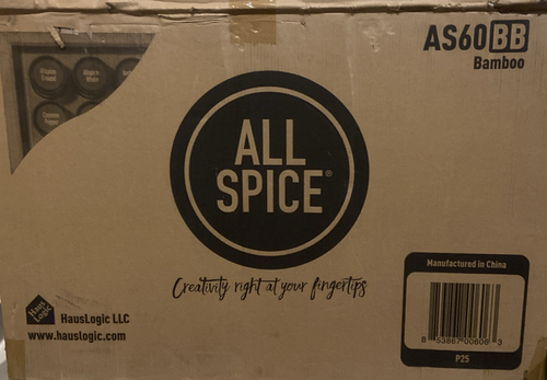 Spice Rack Organizer, Wood, 525 Unique Labels, Countertop or Wall Mount ...