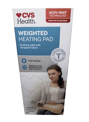CVS Health Weighted Heating Pad 14” x 14” | eBay