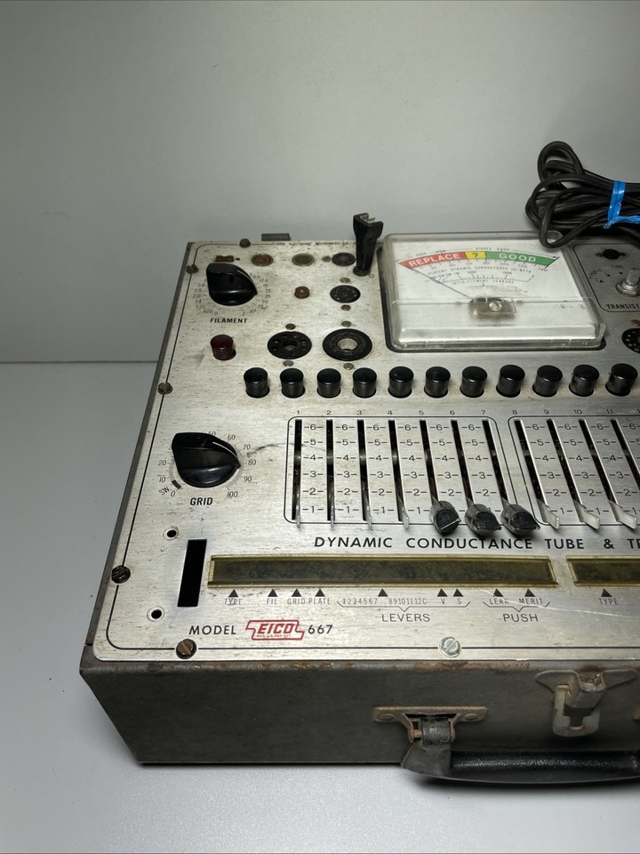 Eico Model 667 Tube Tester w/2 Manuals Tested 667-01 Scroll | eBay