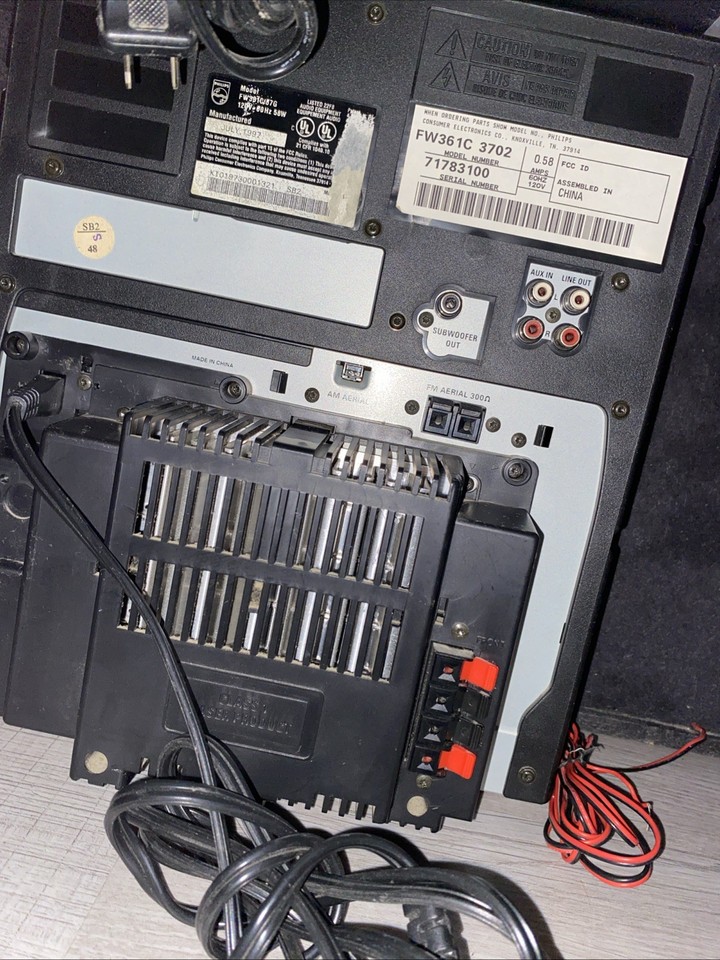 Phillips Magnavox FW361C/37G , FB385SW/37 Sub And 2- FB 355C/37 ...