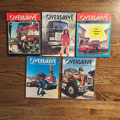 Vintage Overdrive Trucking Magazine Lot - August through December 1973 | eBay