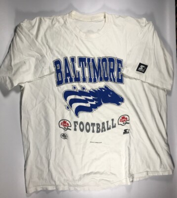 Vintage 1994 CFL Baltimore Stallions Starter T-Shirt | eBay