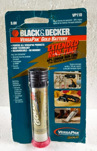 Genuine Black & Decker VP110 gold VersaPak battery for B&D Versa Pak ...