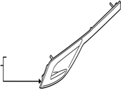 8355A097 Mitsubishi Reflector, lh 8355A097, New Genuine OEM Part | eBay