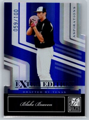 2007 Donruss Elite Extra Edition #93 Blake Beaver Blue Aspirations 059/ ...
