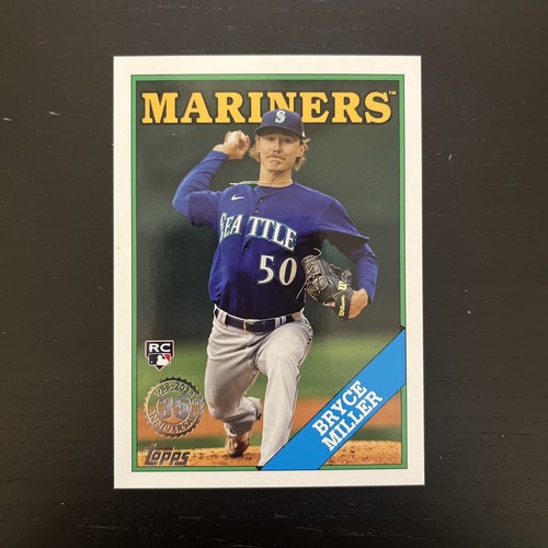 Bryce Miller 1988 Rookie RC 2023 Topps Update Card #88US-37 Mariners | eBay