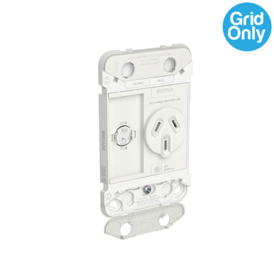 Clipsal Iconic Single Vertical Powerpoint 10A Grid | 3015VG | eBay ...