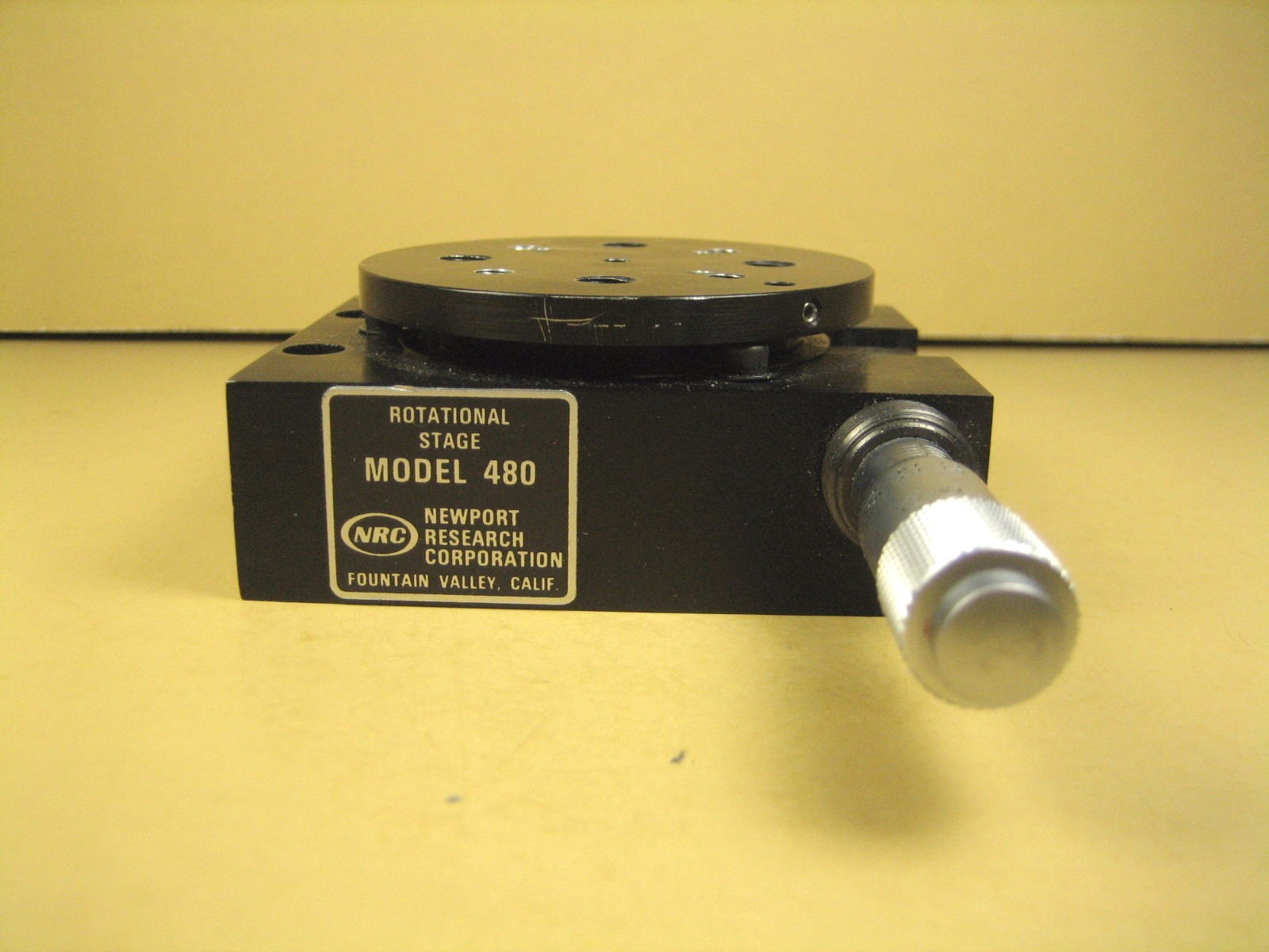 Newport NRC Model 480 Rotation Stage 60mm DIA 1/4"-20 Thread + 8-32 ...